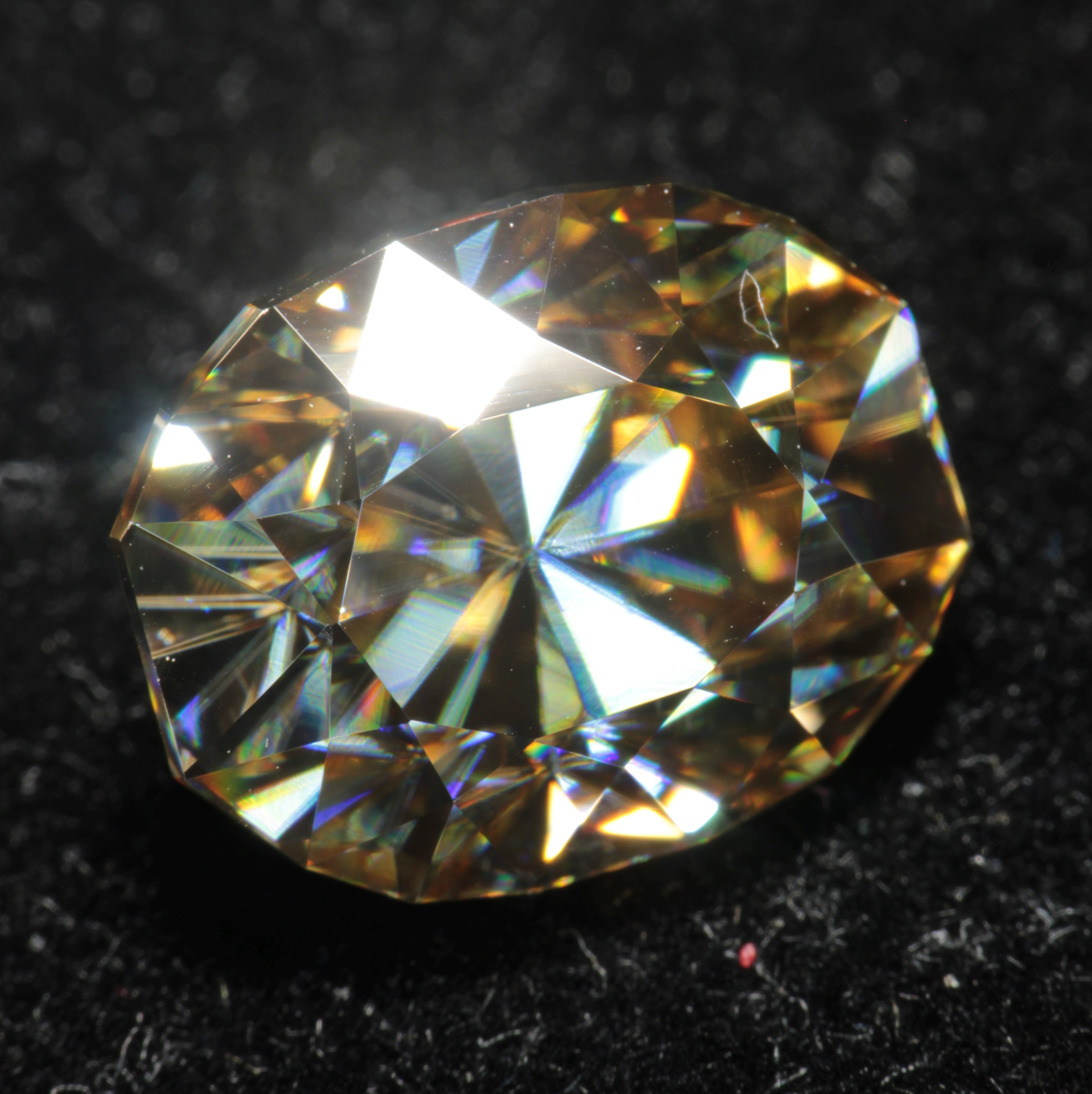 Dichroic Moissanite Loose Gems, Faceted Moissanite Stones, Green ...