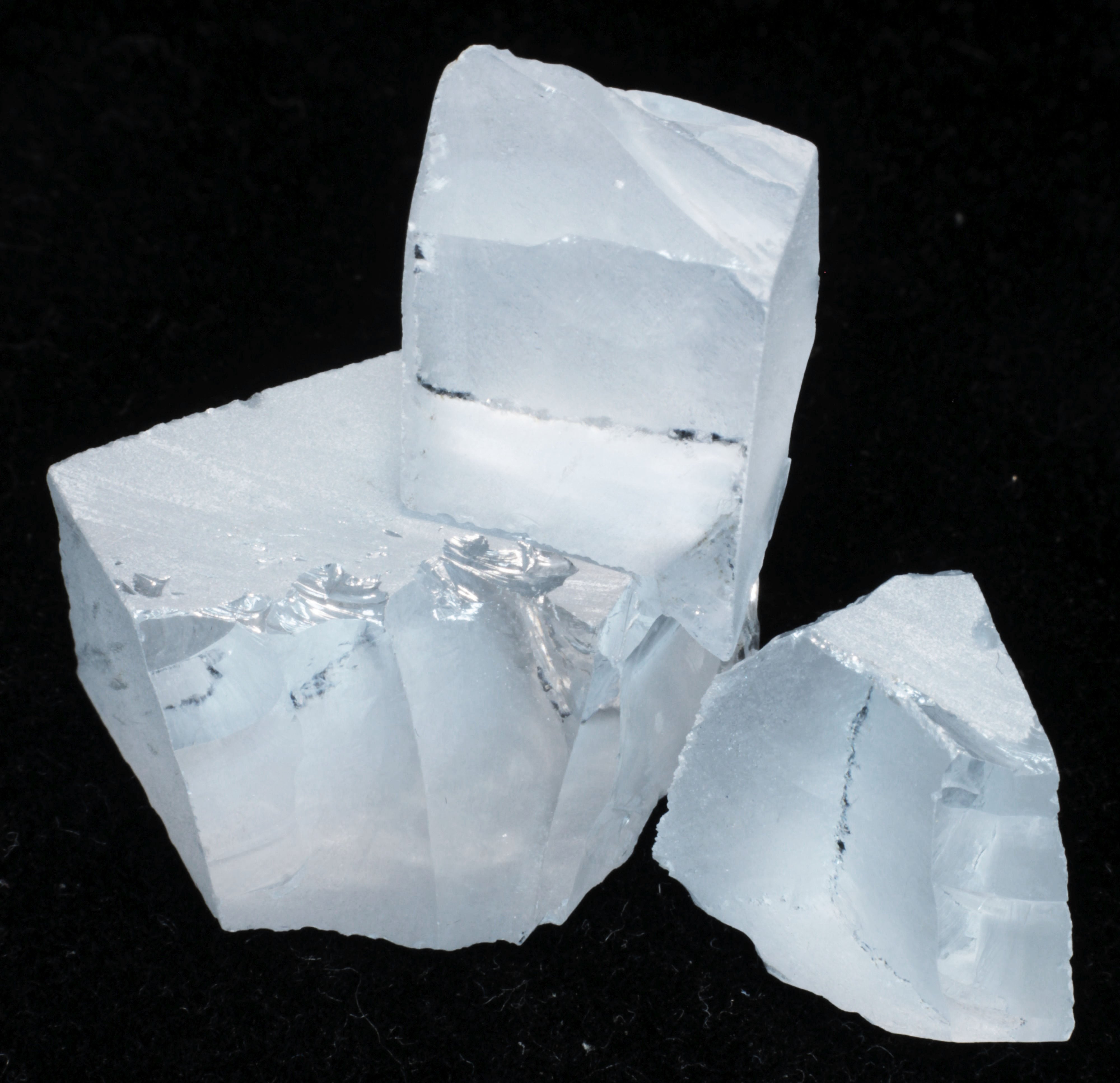 F-35 Fighter Jet Window Sapphire Facet Rough and Shards (F35 Gem ...