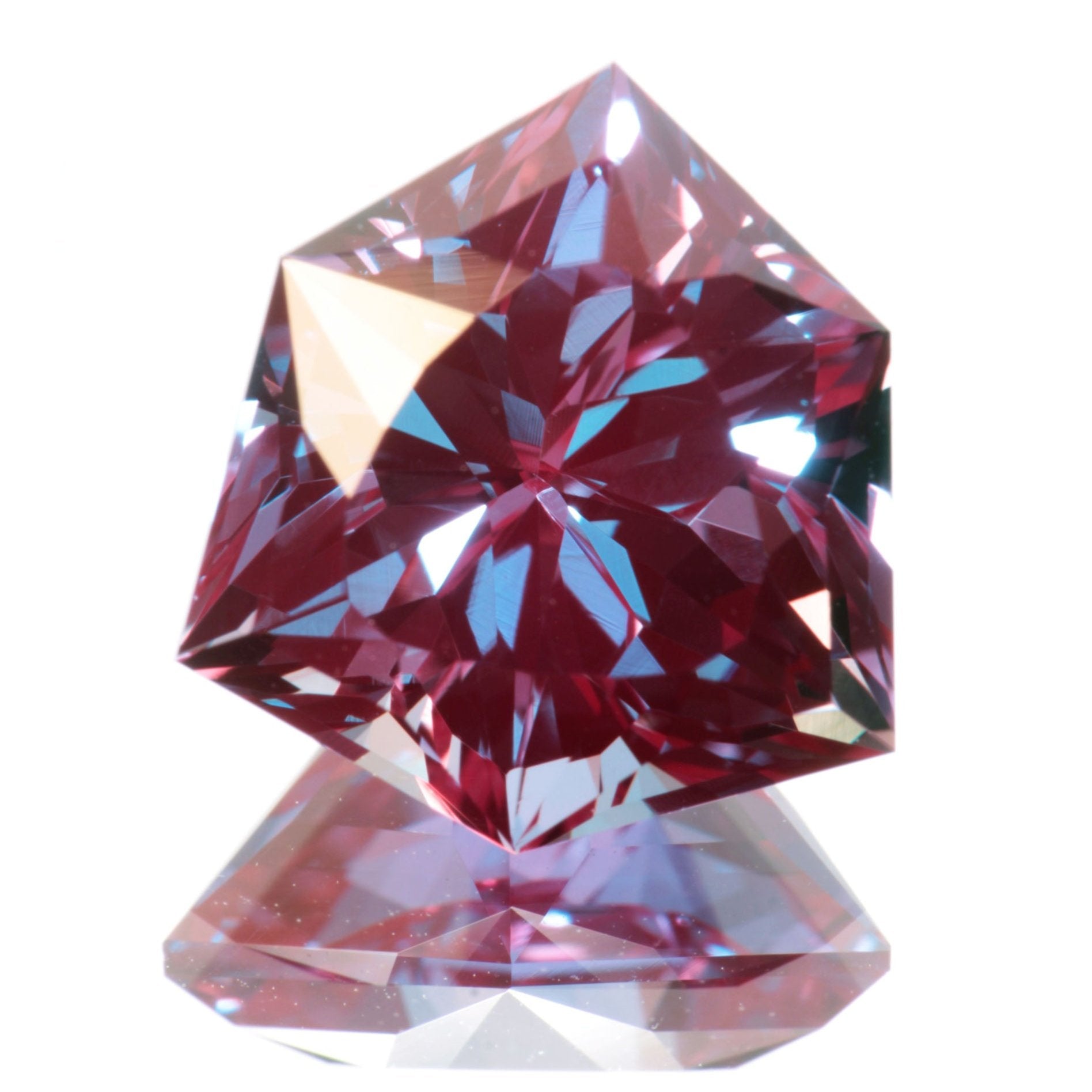 Laser Alexandrite Faceted Stones, Lab Created Red Glow Alexandrite ...
